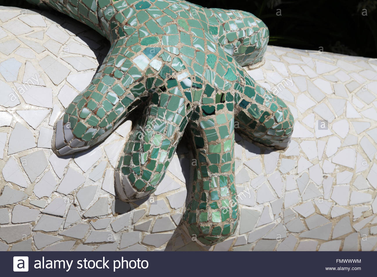 Salamander Park Guell Antoni Gaudi Stock Photos & Salamander Park Guell ...