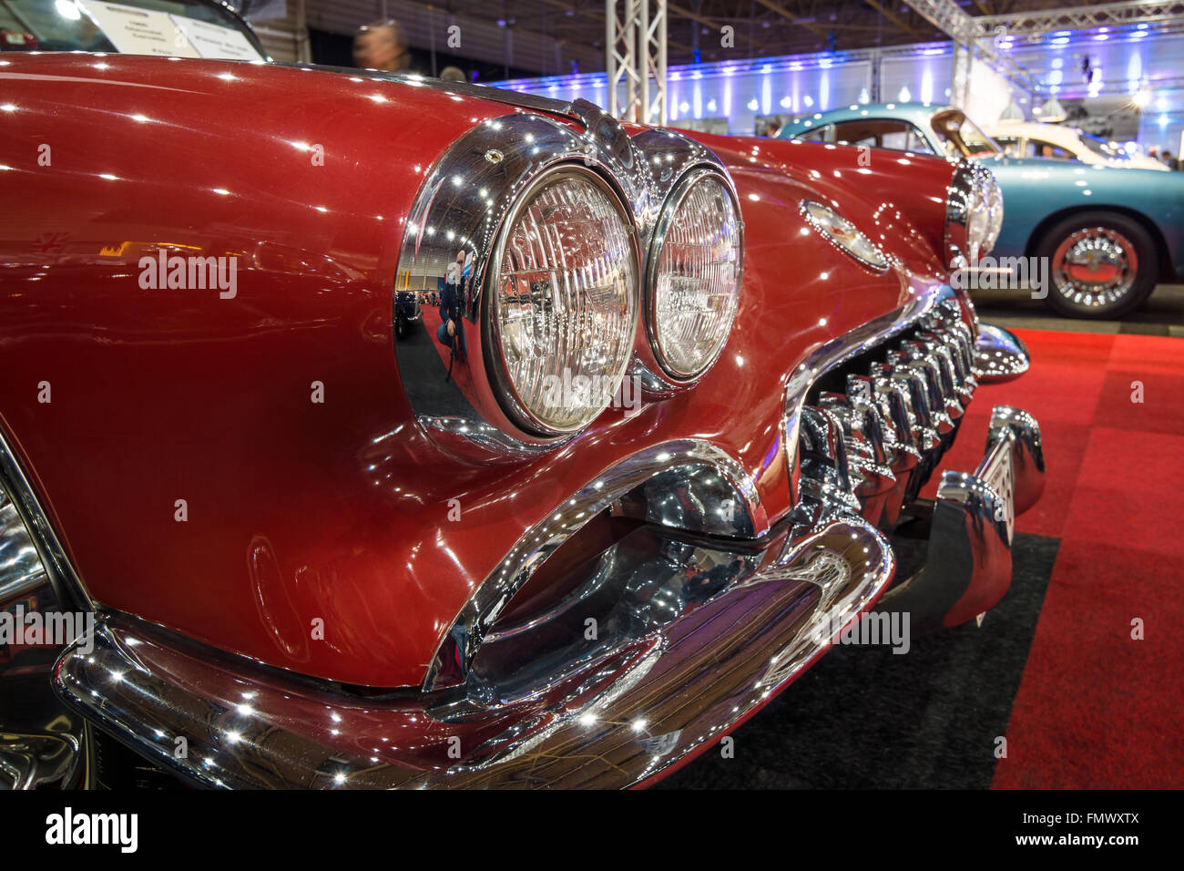 Detail of a sports car Chevrolet Corvette (C1 Stock Photo - Alamy