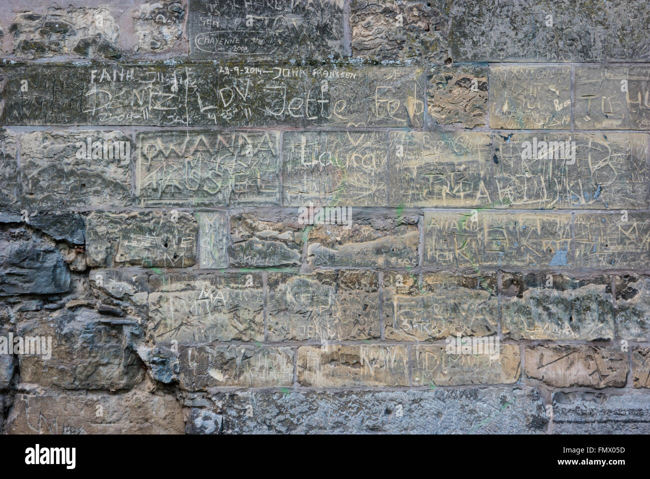 Brick wall inscriptions hi-res stock photography and images - Alamy