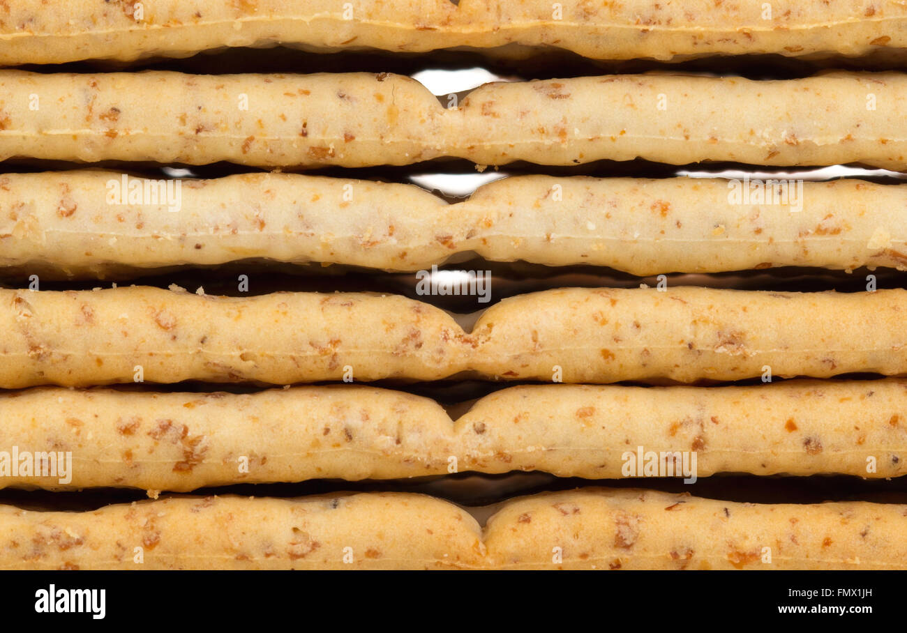 Close-up of a stack of small crackers Stock Photo - Alamy
