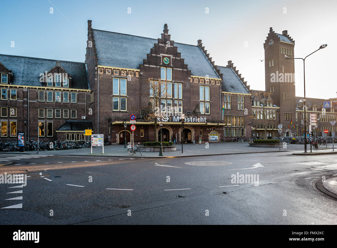 The main railway station. Maastricht is the oldest city of the ...