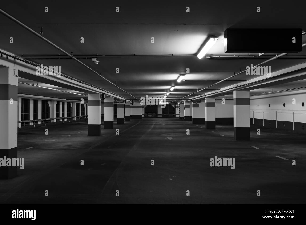 Indoor garage parking Black and White Stock Photos & Images - Alamy