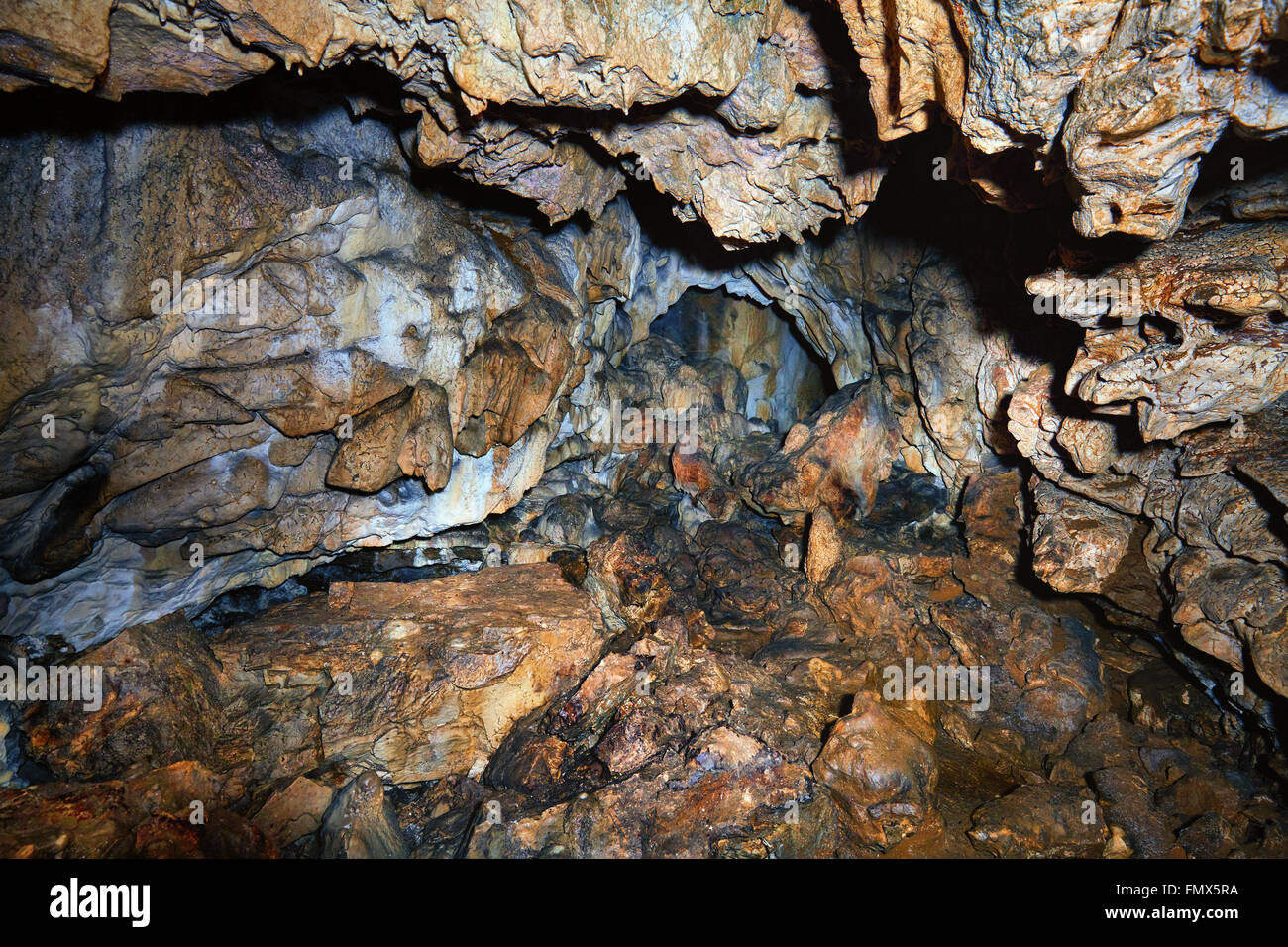 Interior of an old cave with beautiful speleothems Stock Photo - Alamy