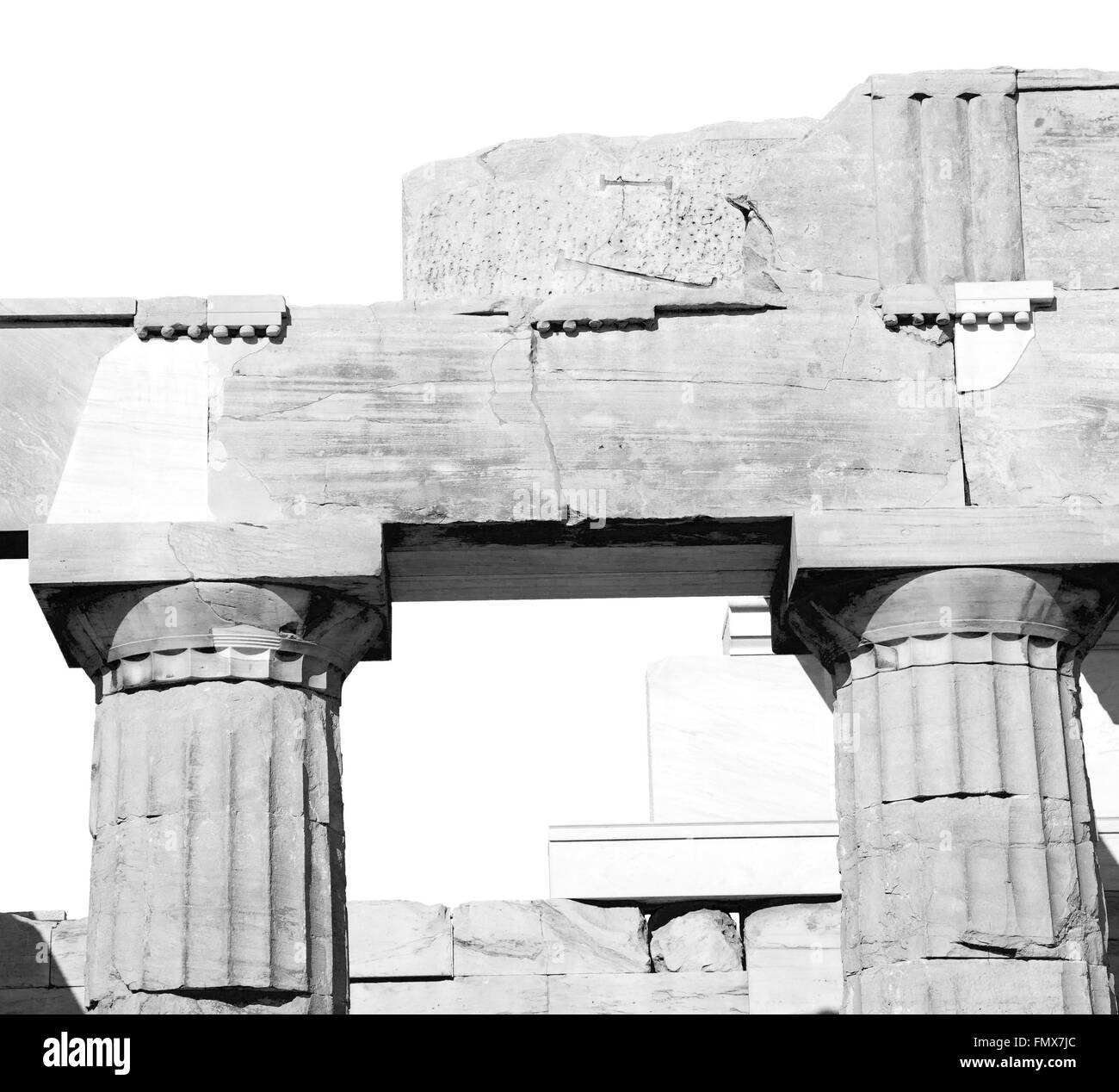 in greece the old architecture and historical place parthenon athens ...