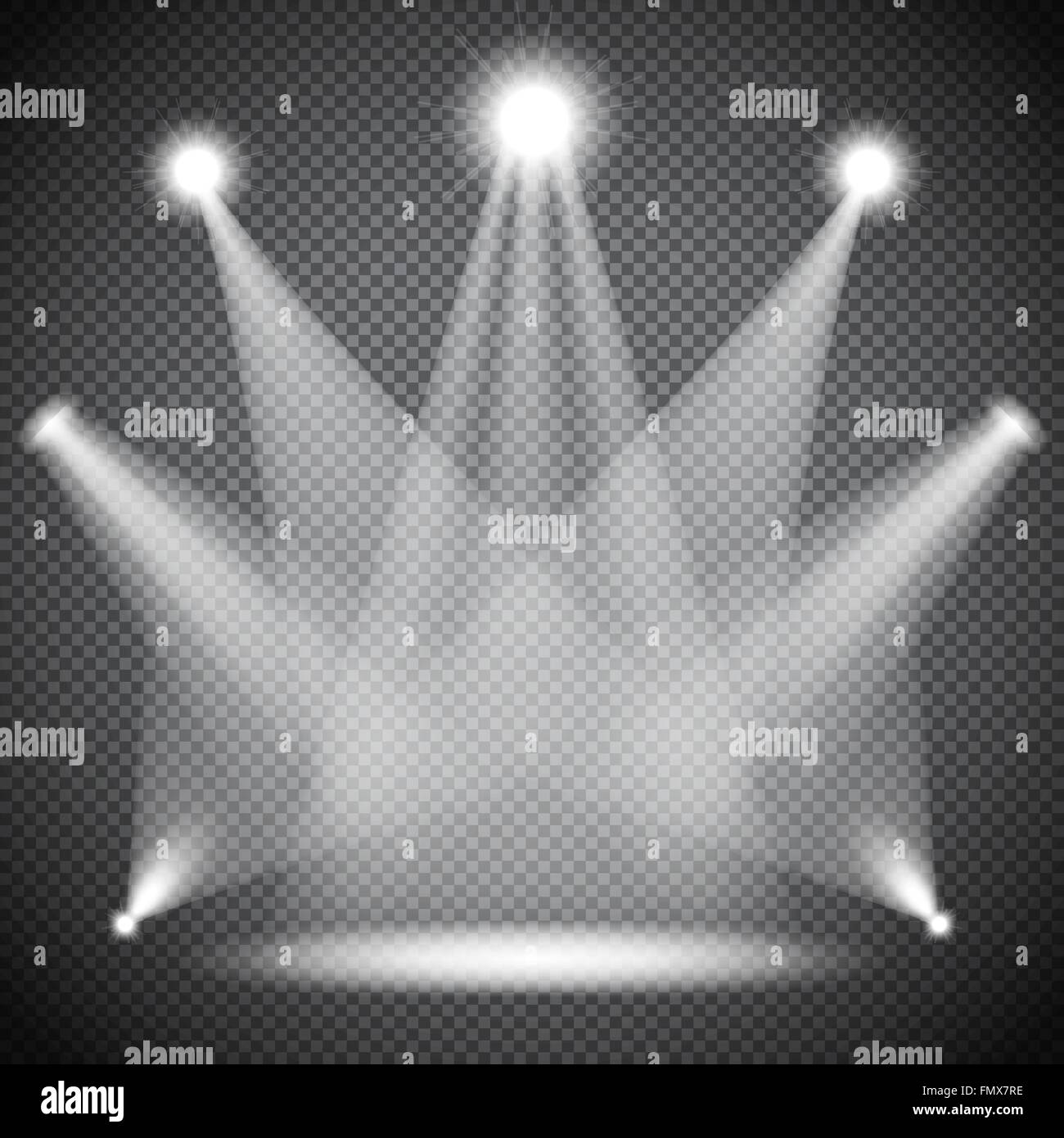 Scene illuminations, transparent effects. Vector Stock Vector Image ...