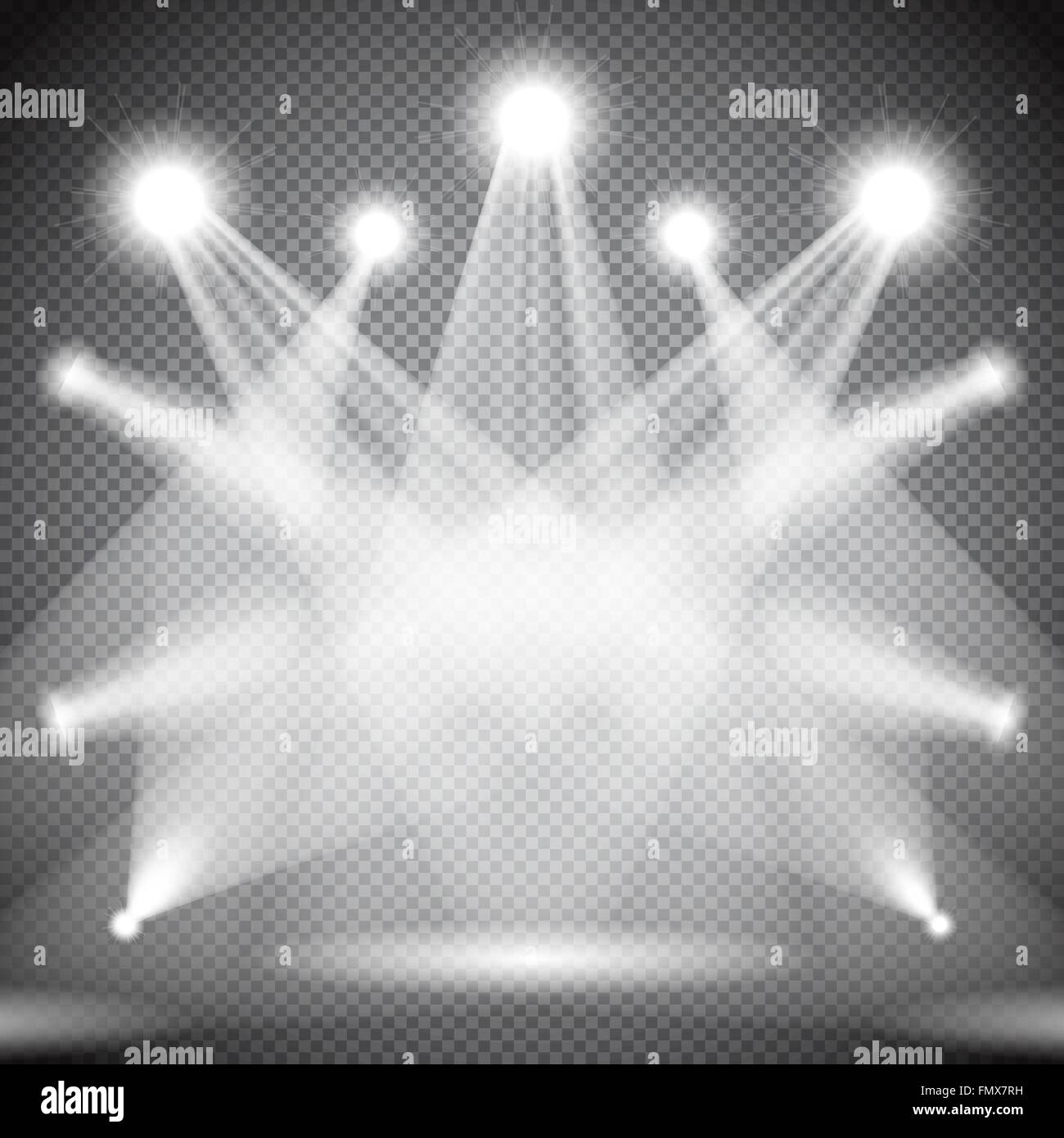 Set of scene illuminations, transparent effects. Vector Stock Vector ...