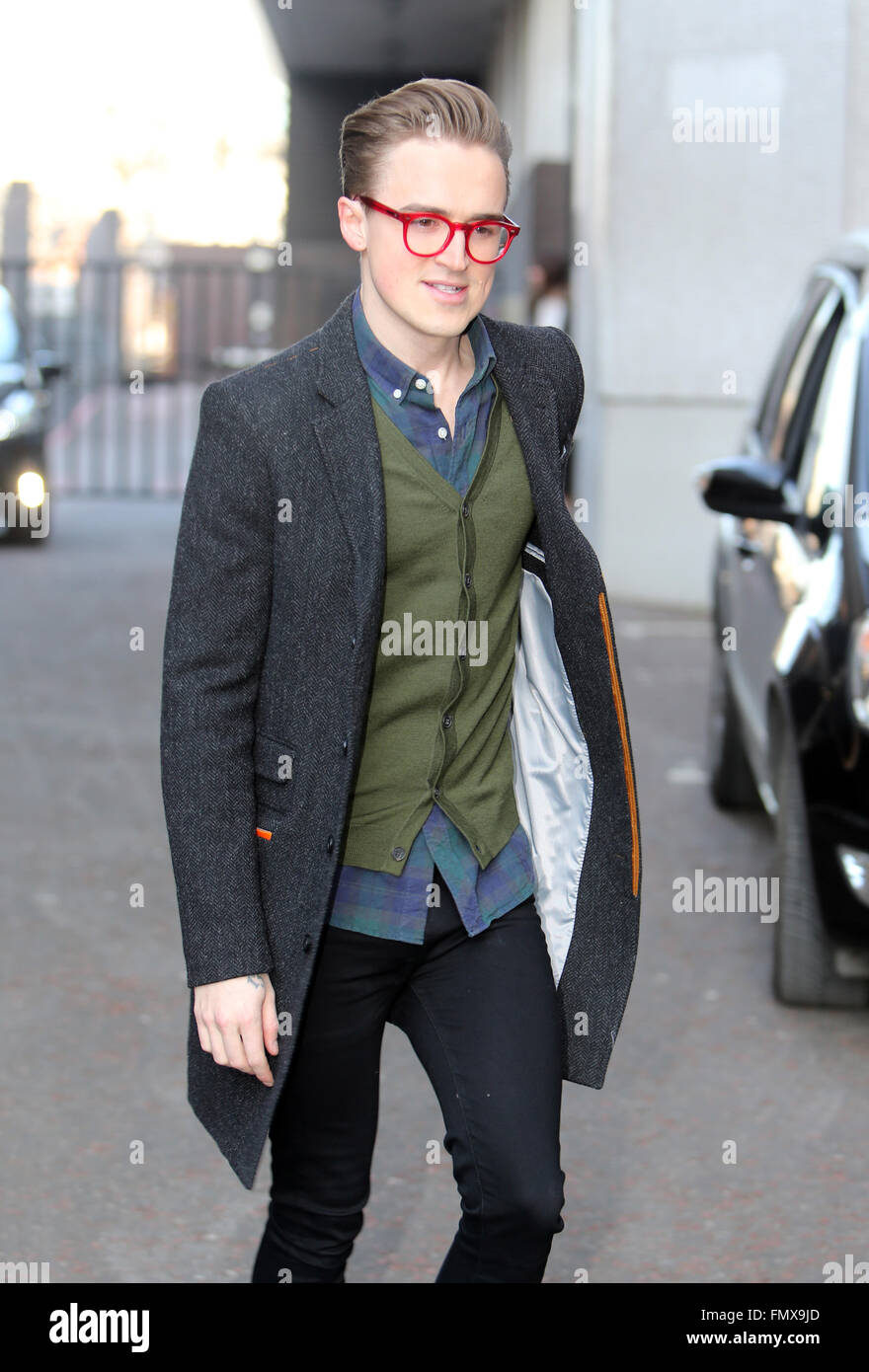 Tom Fletcher outside ITV Studios Featuring: Tom Fletcher Where: London ...