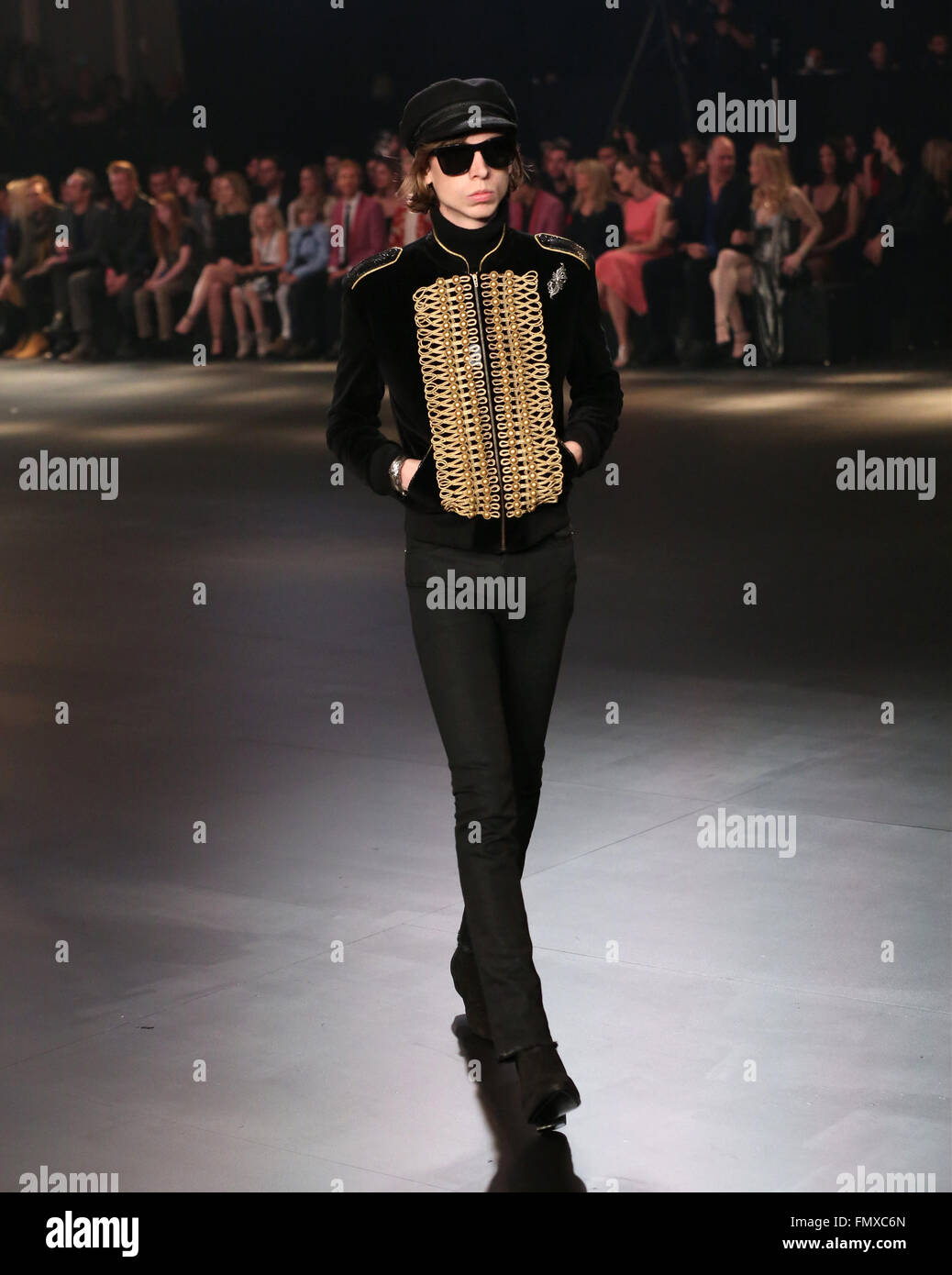Saint Laurent at Hollywood Palladium - Fashion Show Featuring: Model ...