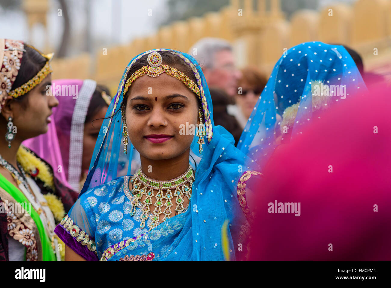 India earing portrait hi-res stock photography and images - Alamy