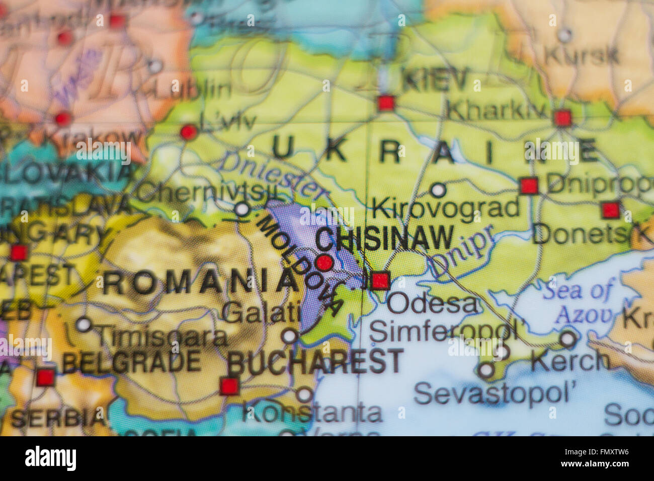 Moldova political map capital chisinau hi-res stock photography and ...