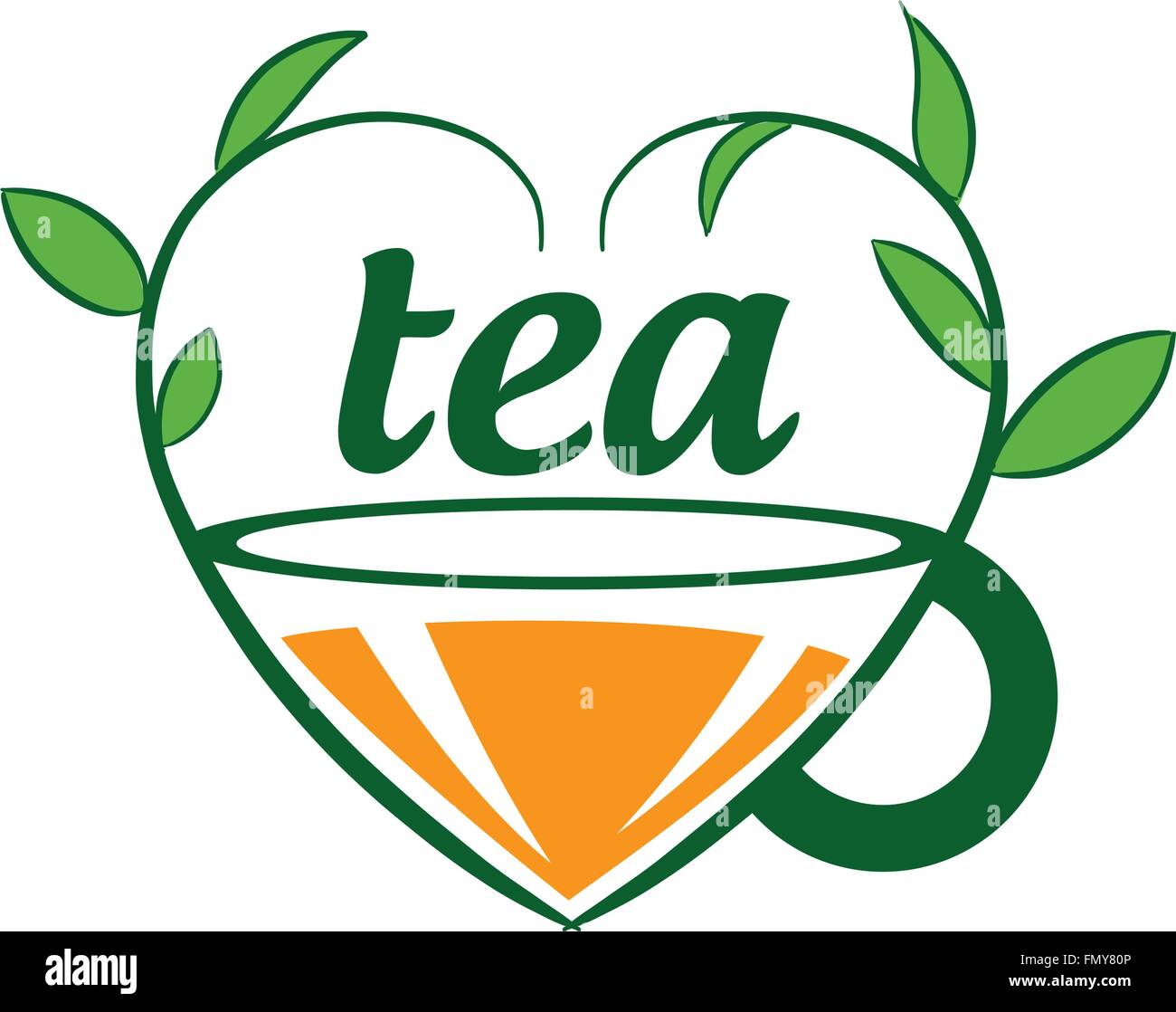 vector logo tea Stock Vector Image & Art - Alamy