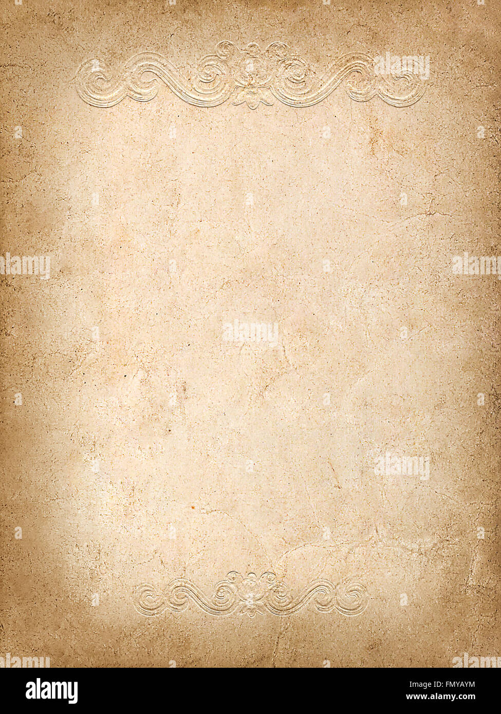 Vintage background from old paper with embossed pattern Stock Photo - Alamy