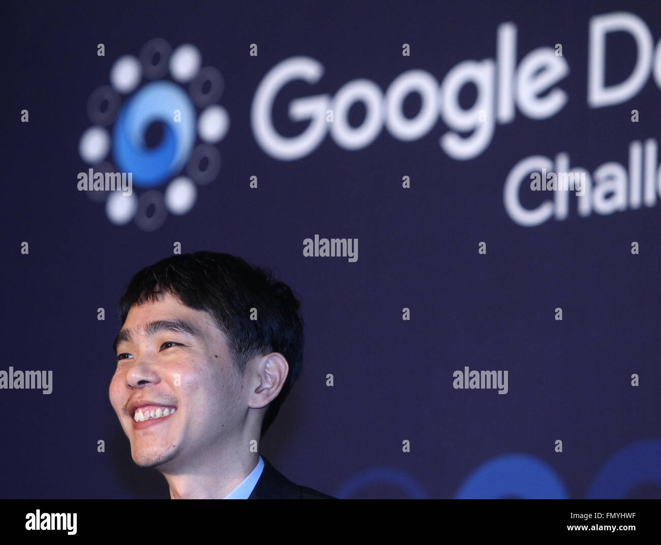 Seoul, South Korea. 13th Mar, 2016. South Korean professional Go player ...