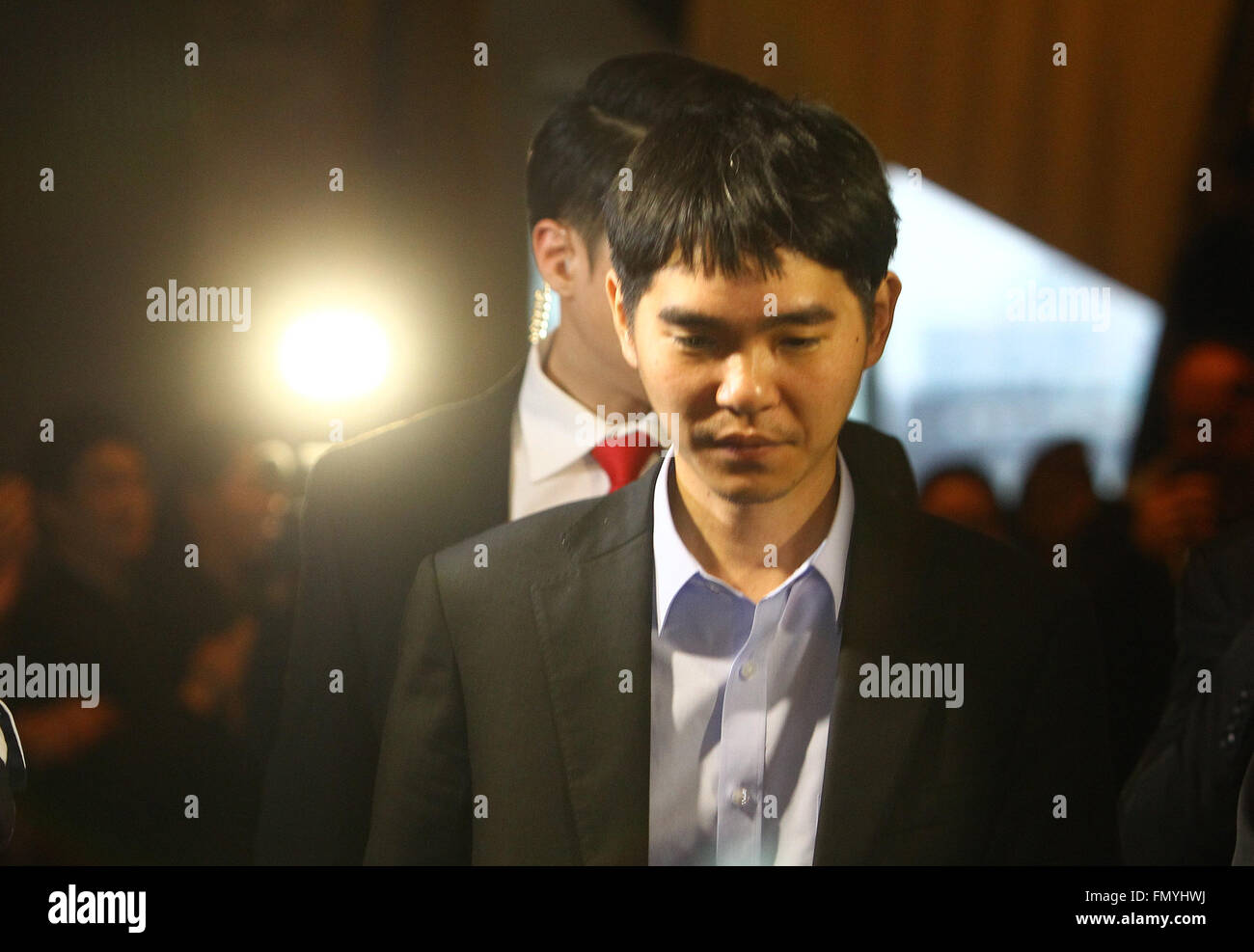 Seoul, South Korea. 13th Mar, 2016. South Korean professional Go player ...