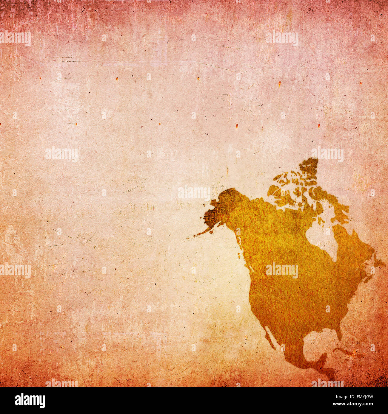 aged America map vintage artwork for your design Stock Photo - Alamy