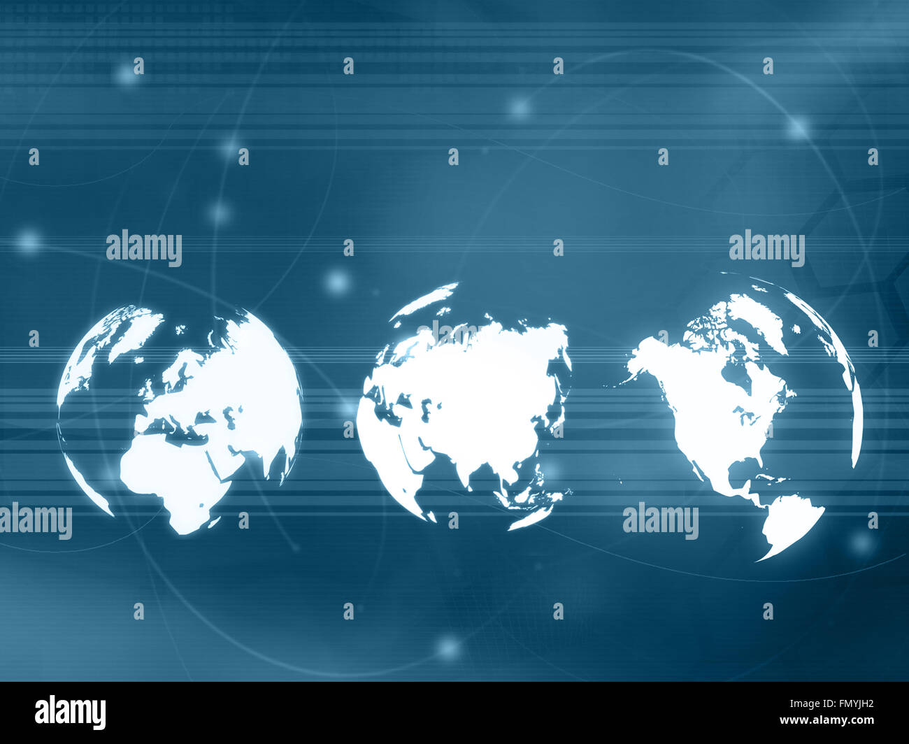 world map technology style for your design Stock Photo - Alamy