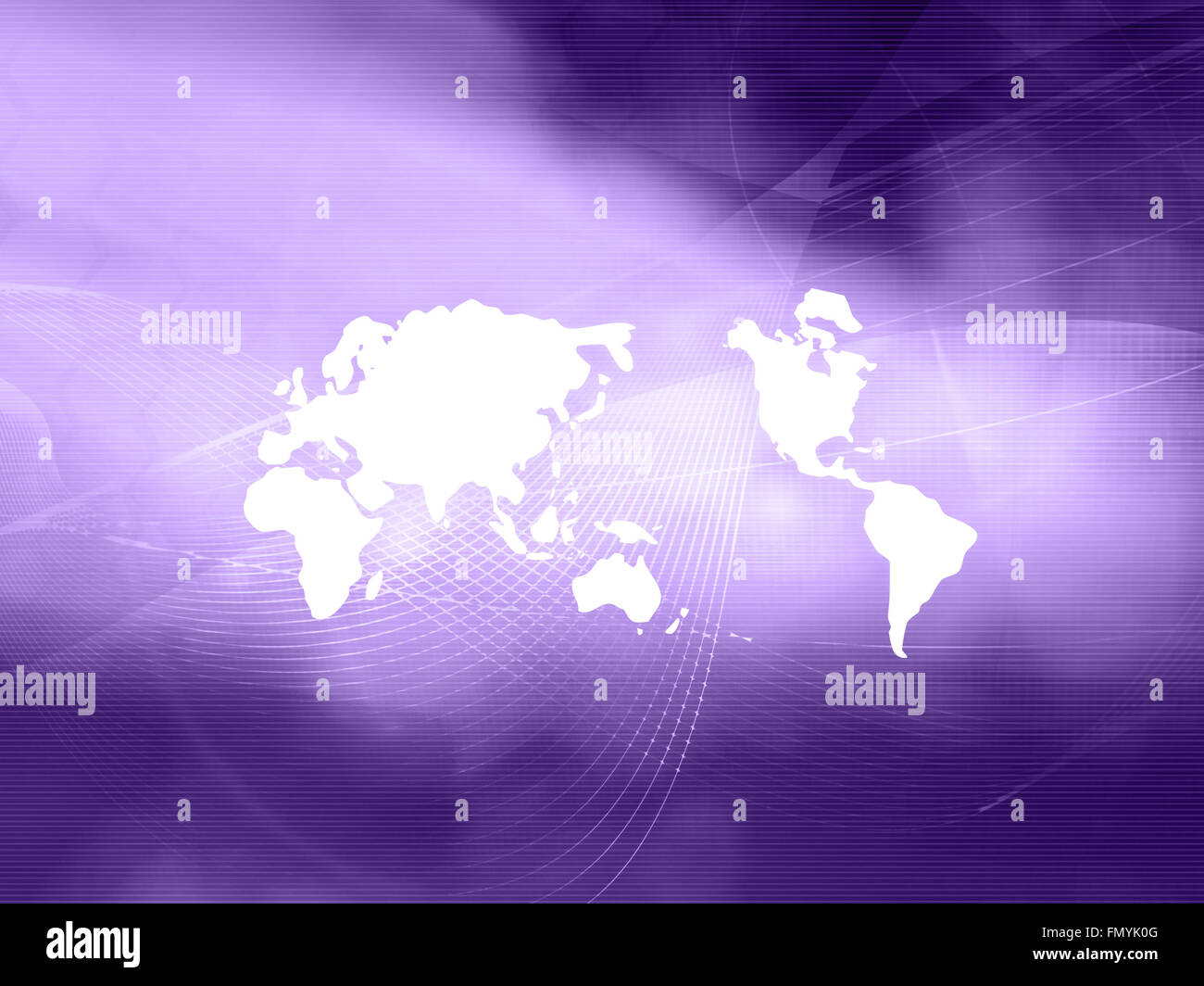 world map technology style for your design Stock Photo - Alamy