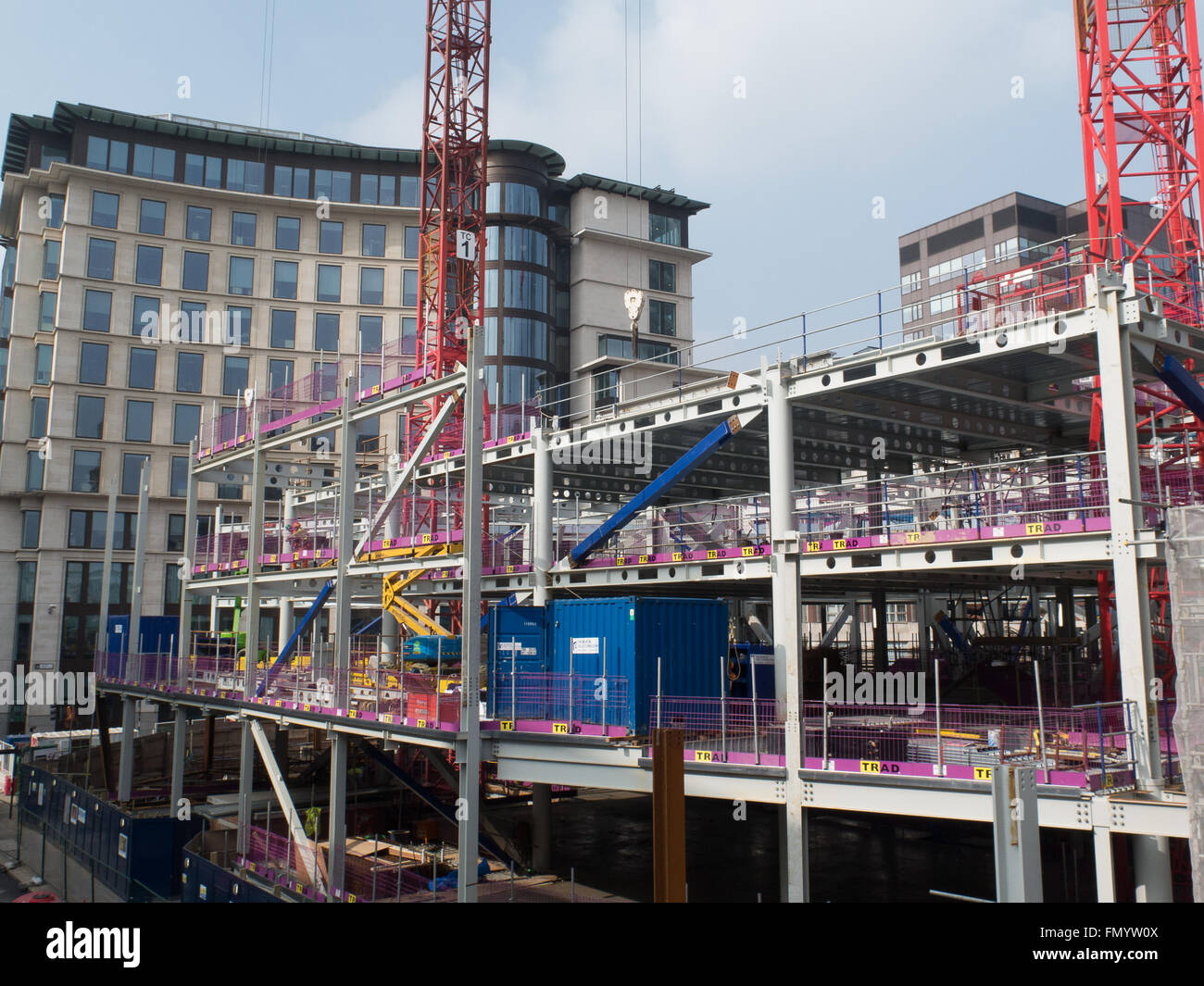 construction site London Bridge England UK Europe Stock Photo - Alamy