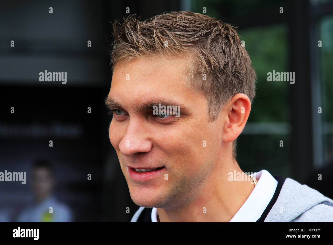 Russia racing driver, pilot of Renault F1 Team Vitaly Petrov in a grand ...