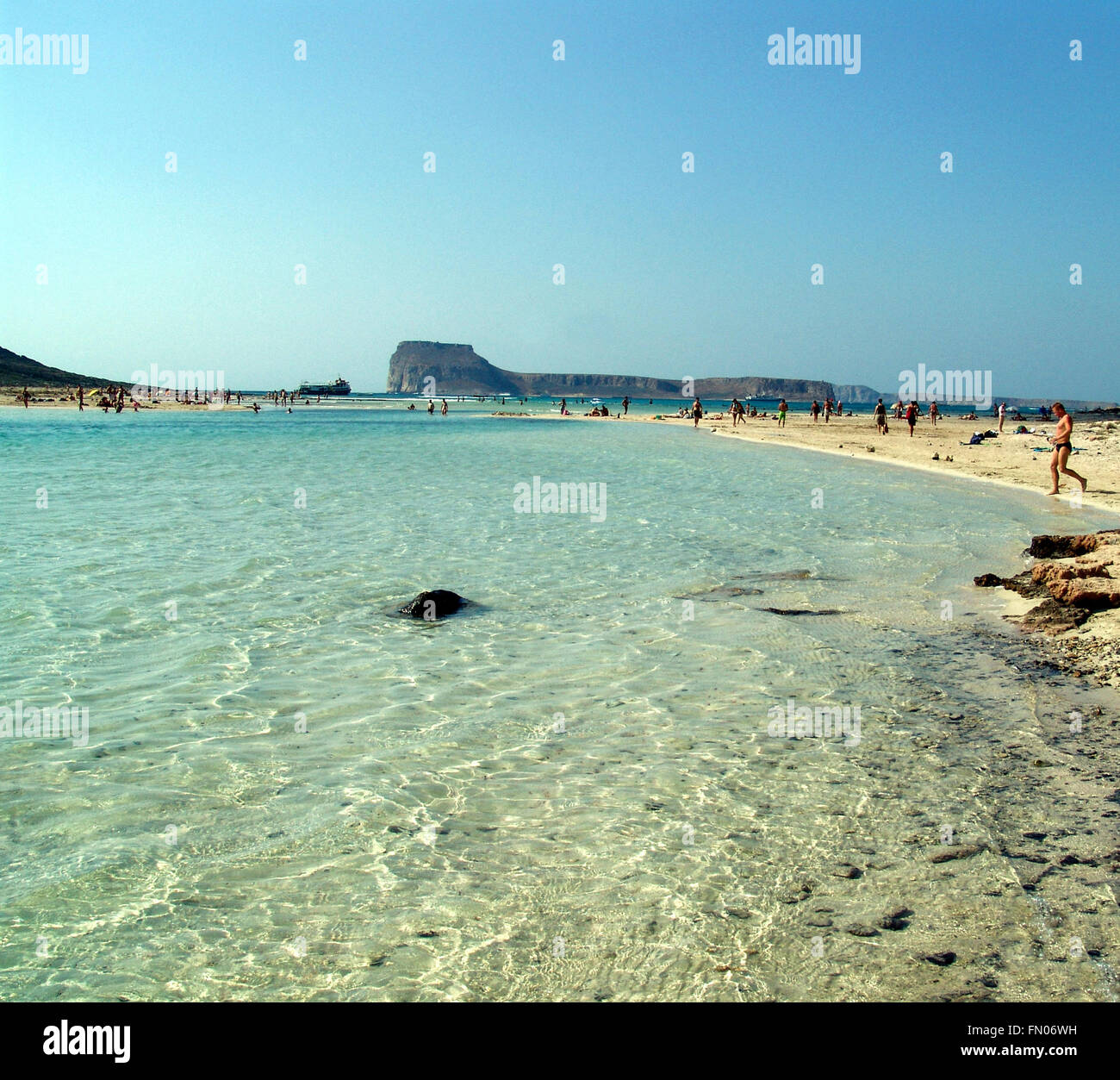 Beach in west Crete, Greece Stock Photo - Alamy