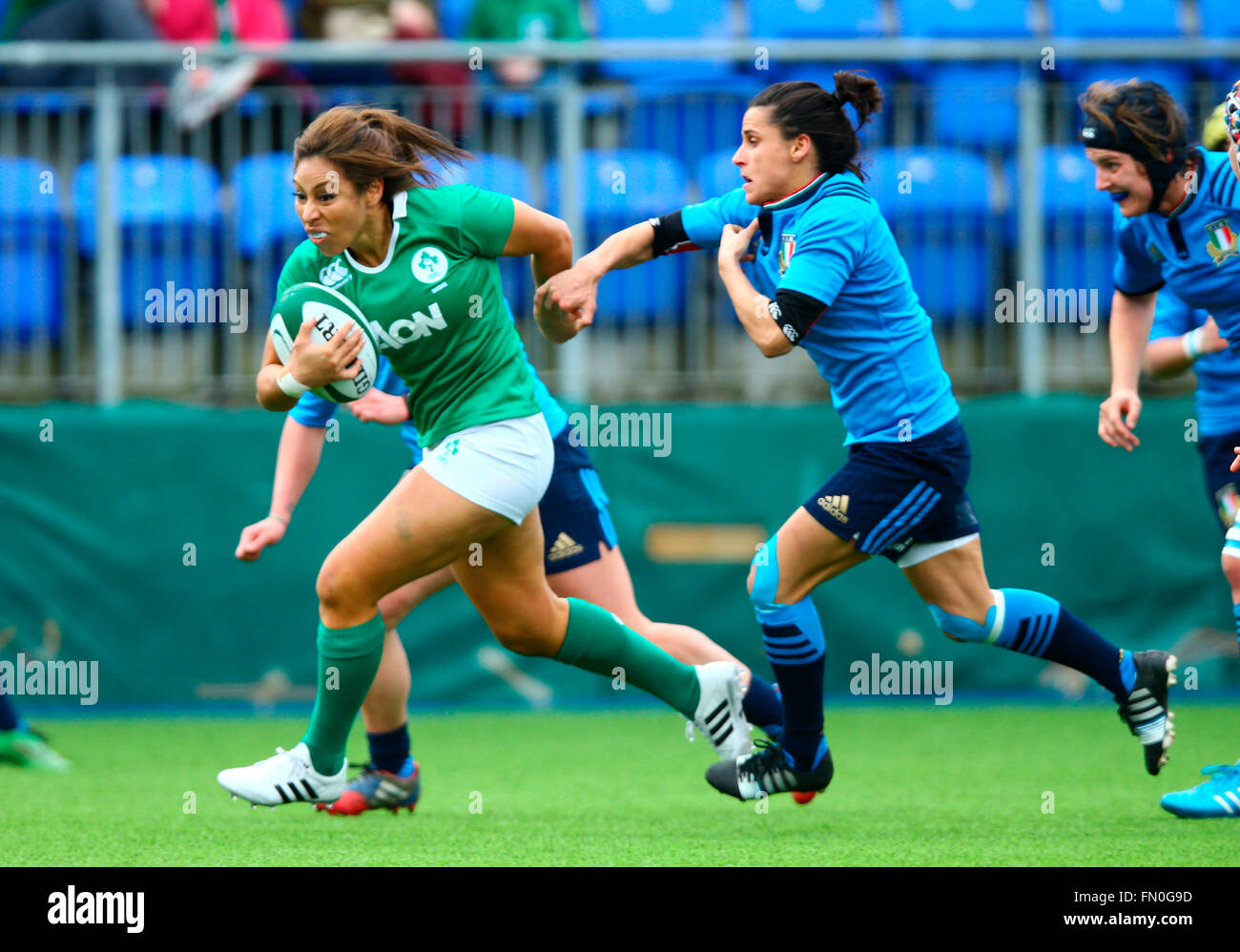 Donnybrook Stadium, Dublin, Ireland. 13th Mar, 2016. RBS Women's Six ...