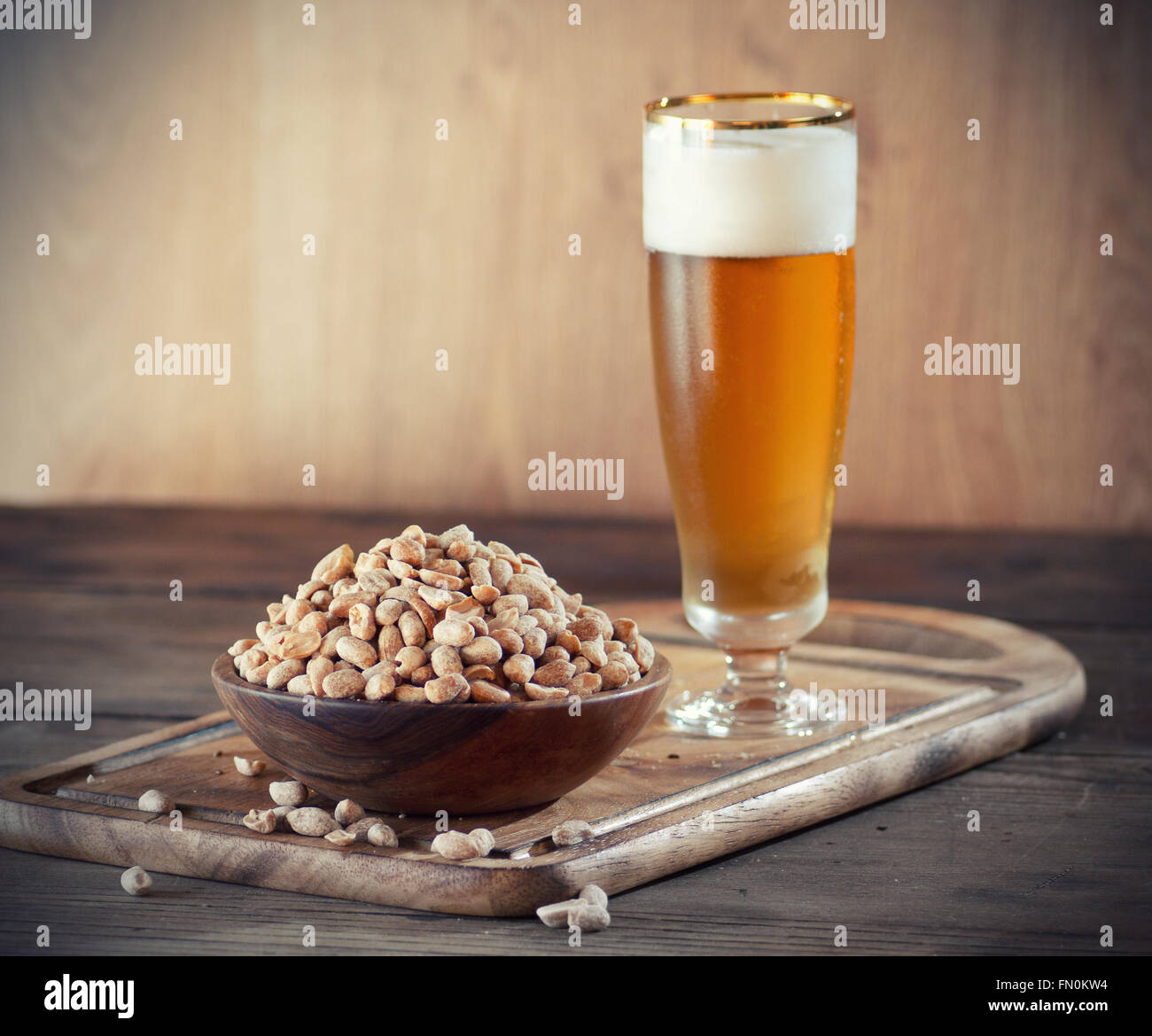 Peanuts and Beer Stock Photo - Alamy