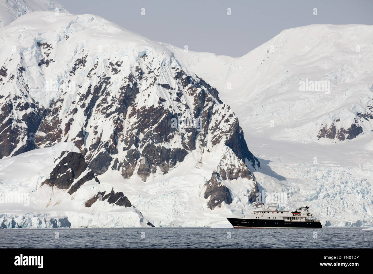 Antarctica, Antarctic peninsula, Wilhemina Bay, Expedition ship Hanse ...