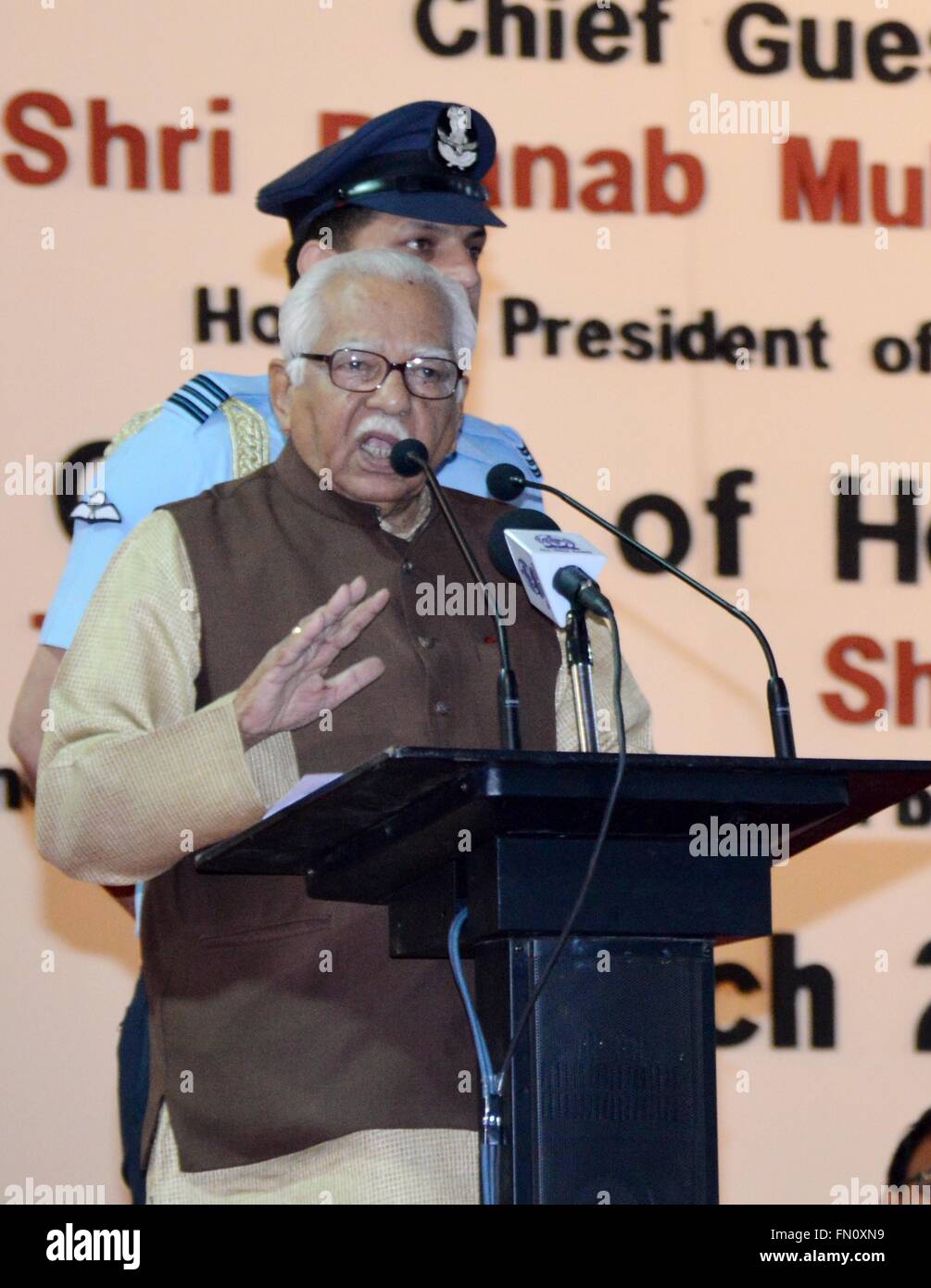 Allahabad, India. 13th Mar, 2016. Uttar Pradesh Governor Ram naik ...