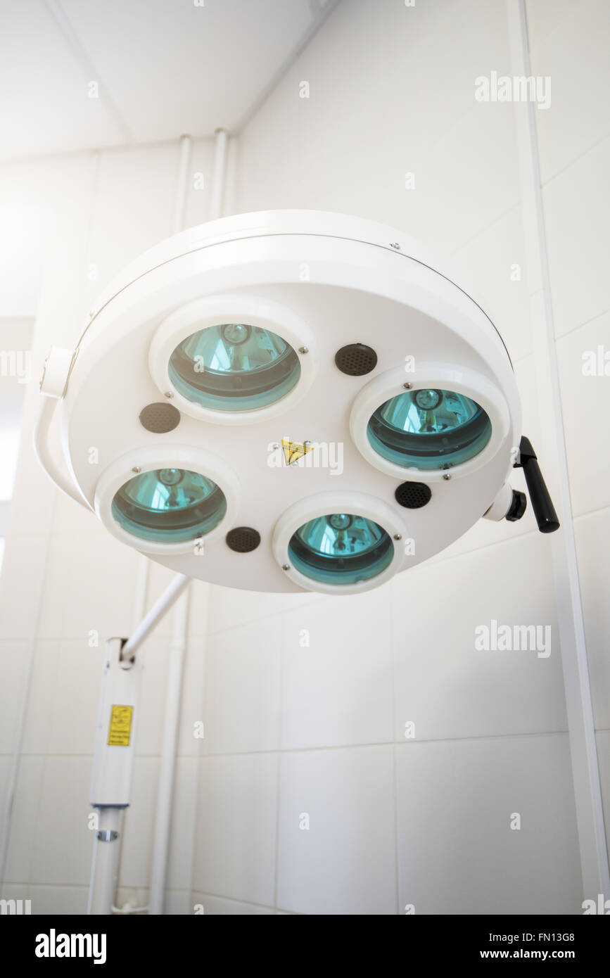 two surgical lamp Stock Photo - Alamy
