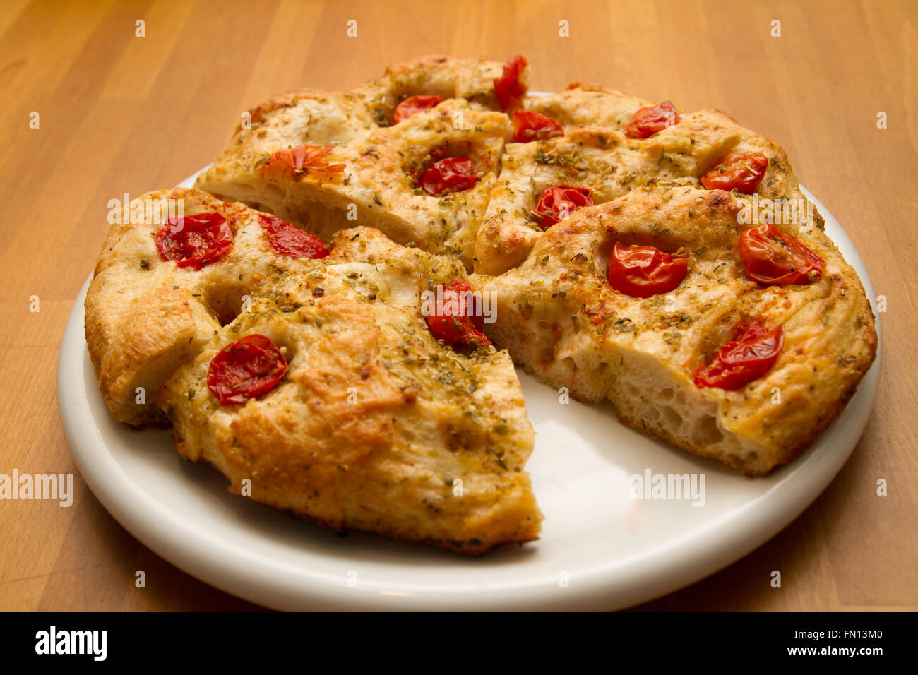 Pizza focaccia cherry tomatoes hi-res stock photography and images - Alamy