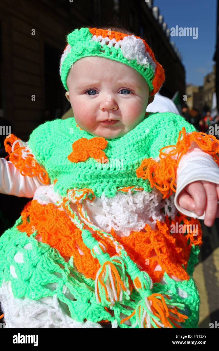 London, UK. 13th March 2016. Participants in the St Patrick's Day ...