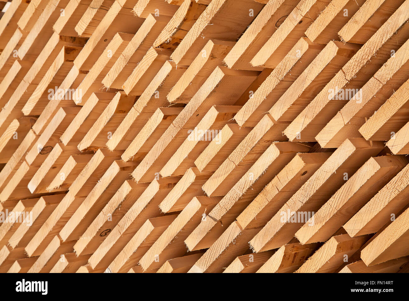 Stack of new wooden studs at the lumber yard Stock Photo - Alamy