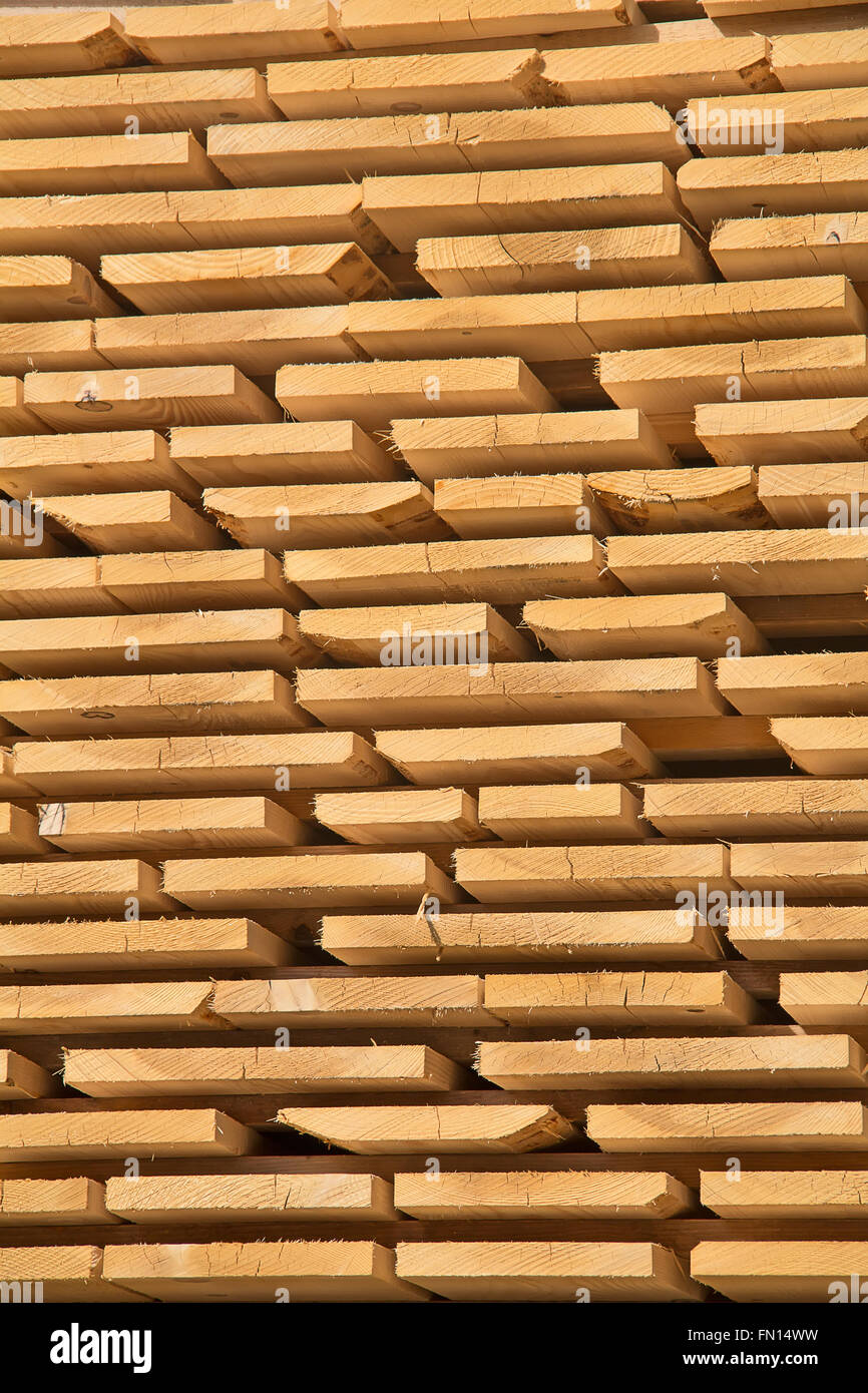 Stack of new wooden studs at the lumber yard Stock Photo - Alamy