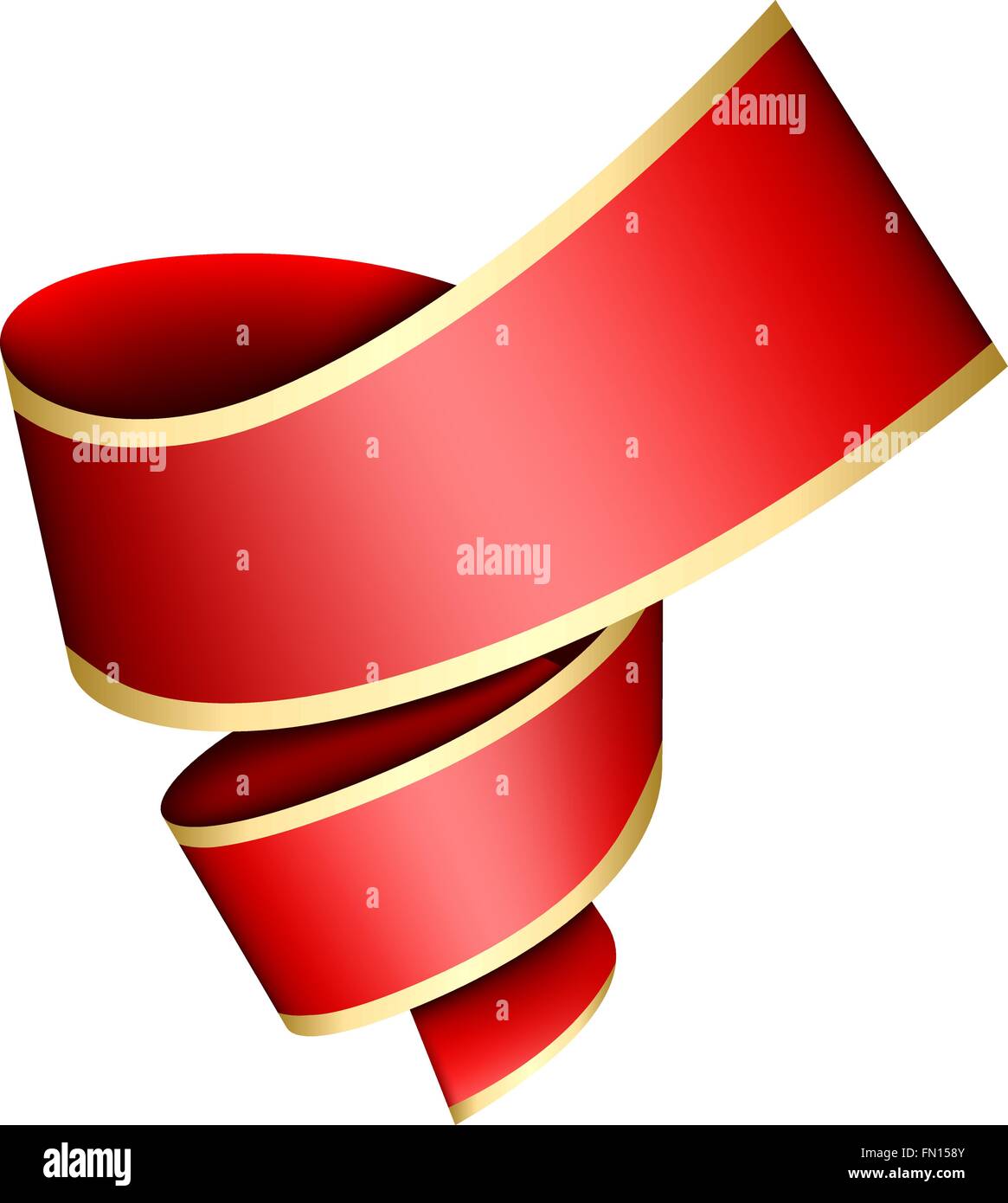 Swirl red ribbon Stock Vector Image & Art - Alamy