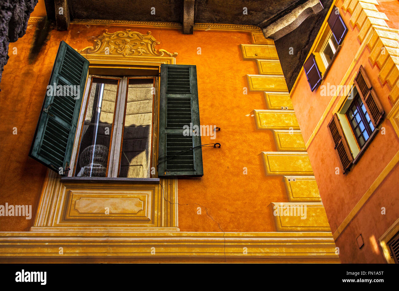 Traditional building in Italy, Europe Stock Photo - Alamy
