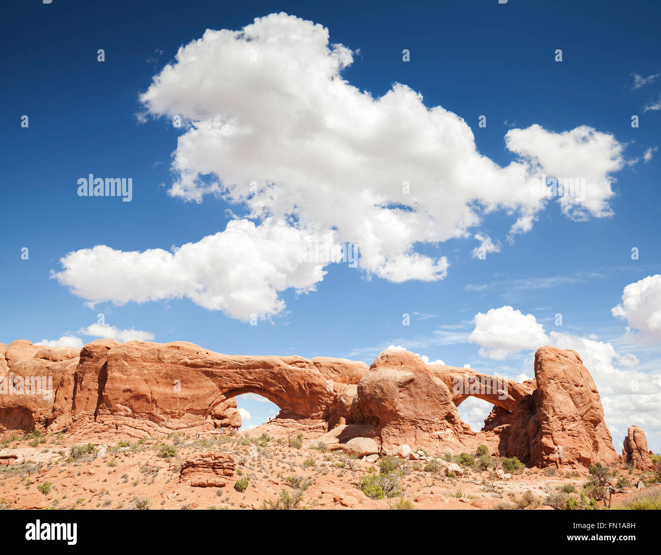 Natural arches in Arches National Park, USA Stock Photo - Alamy