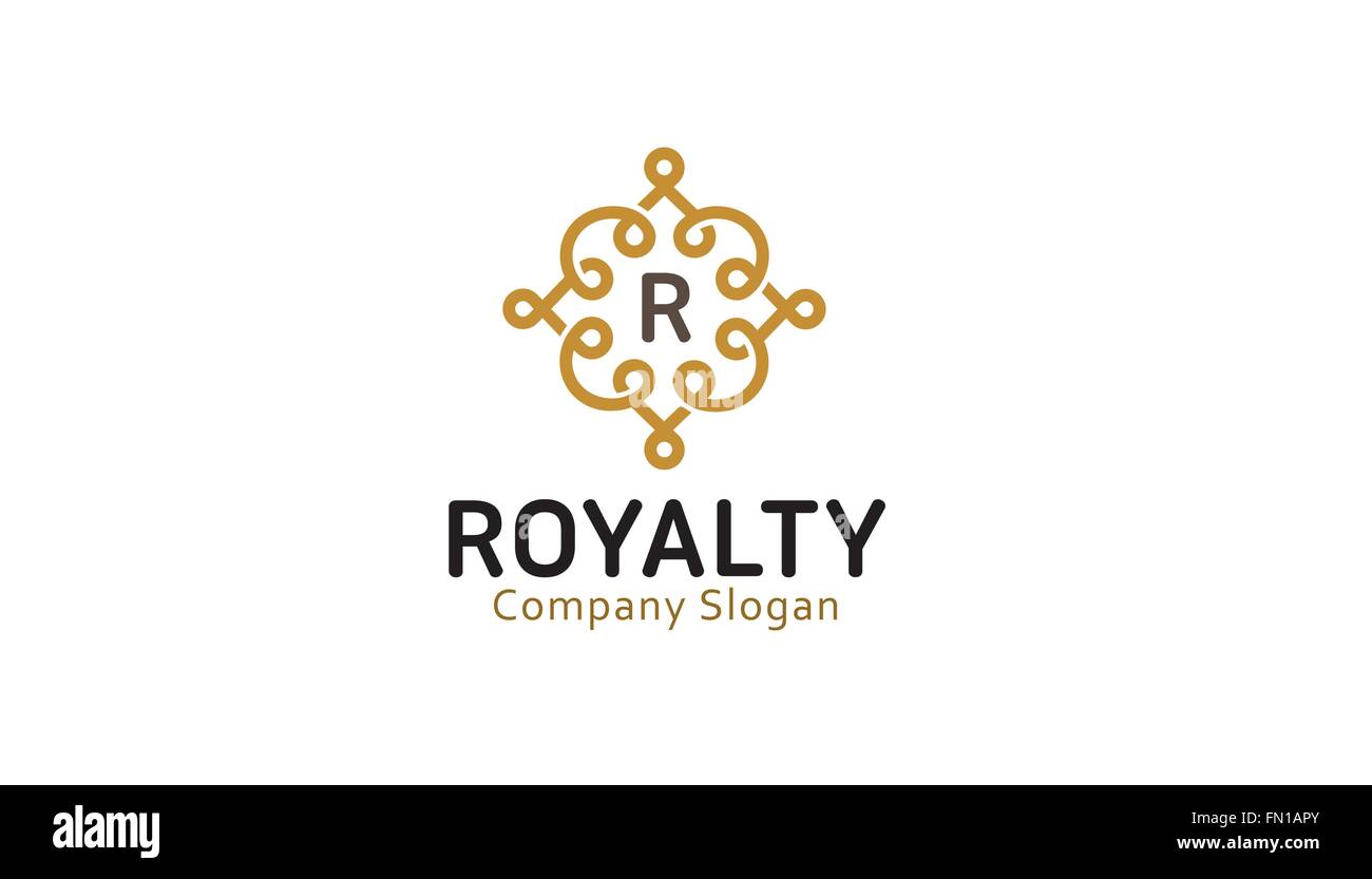 Royalty R Letter Alphabet Design Logo Vector Design Symbol Illustration ...
