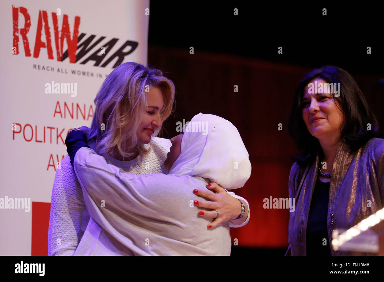 London, UK. 12th March, 2016. Elena Kudimova (left), sister of Anna ...