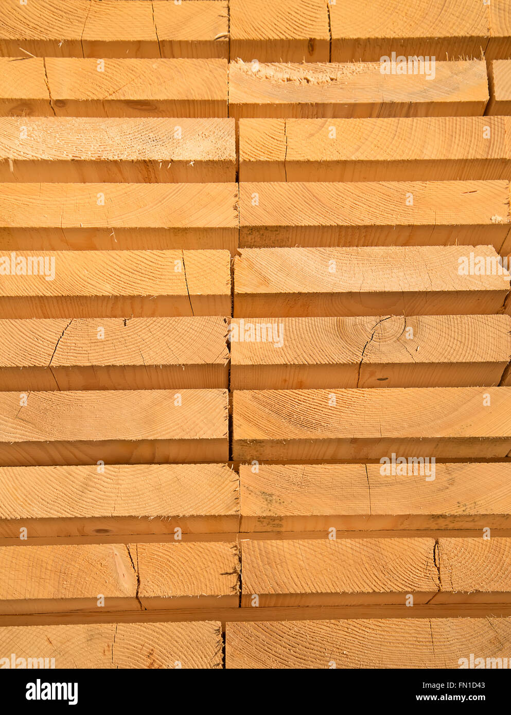 Stack of new wooden studs at the lumber yard Stock Photo - Alamy