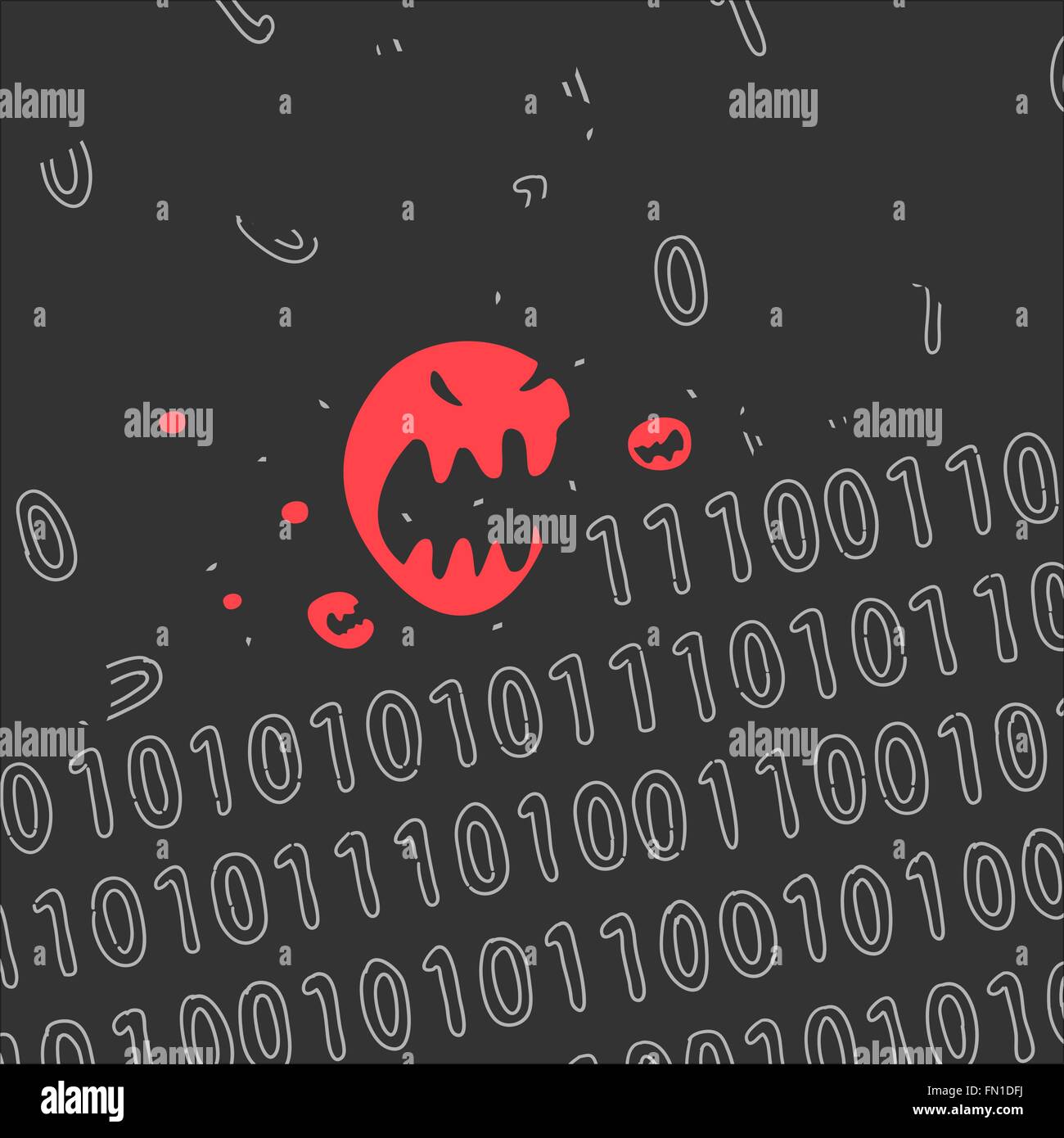 Vector Cartoon Computer Virus Stock Vector Image & Art - Alamy