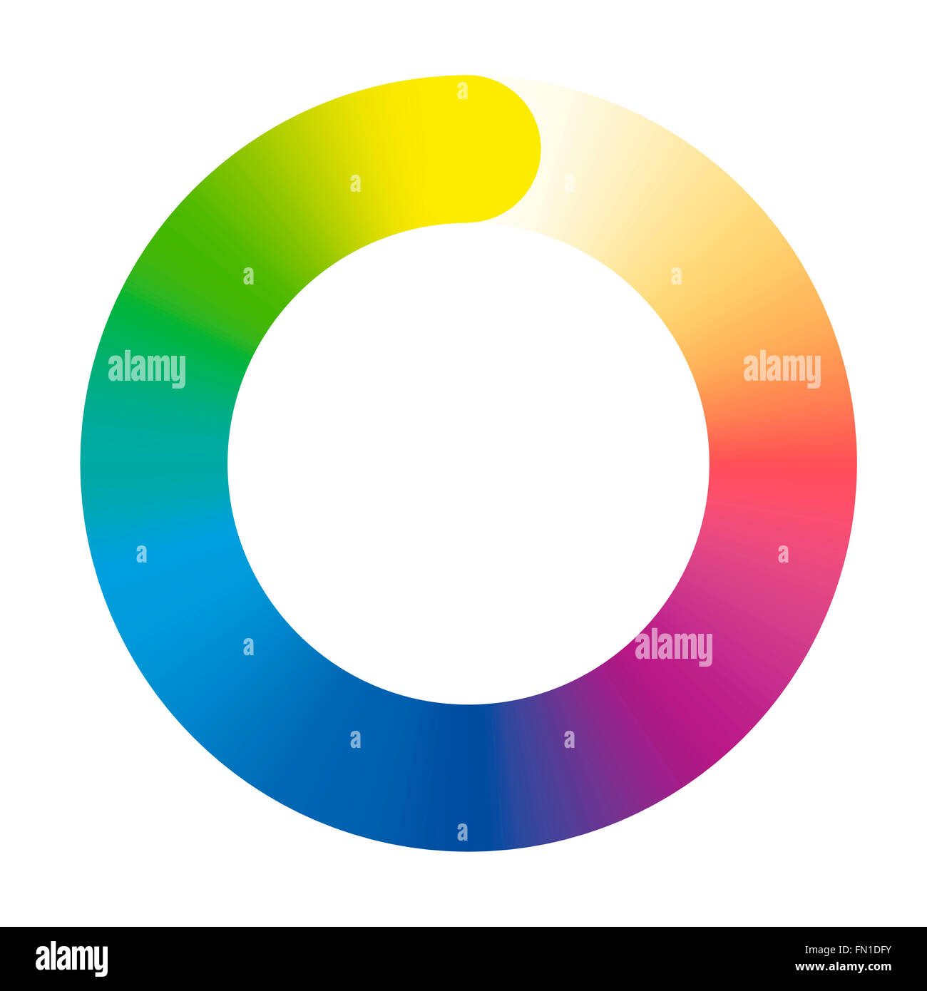 Preloader - rainbow colored gradient ring. Illustration on white ...