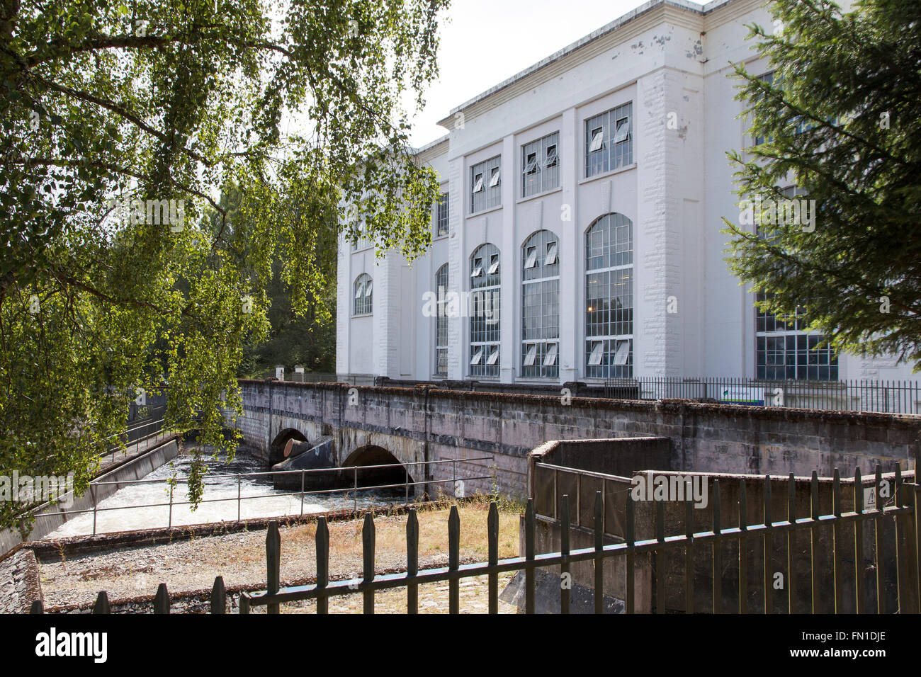 The hydroelectric Tummel Bridge Power Station, part of the SSE Green ...