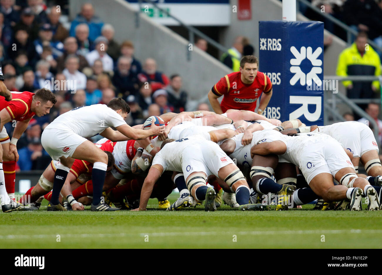 Scrum wales england rugby six hi-res stock photography and images - Alamy