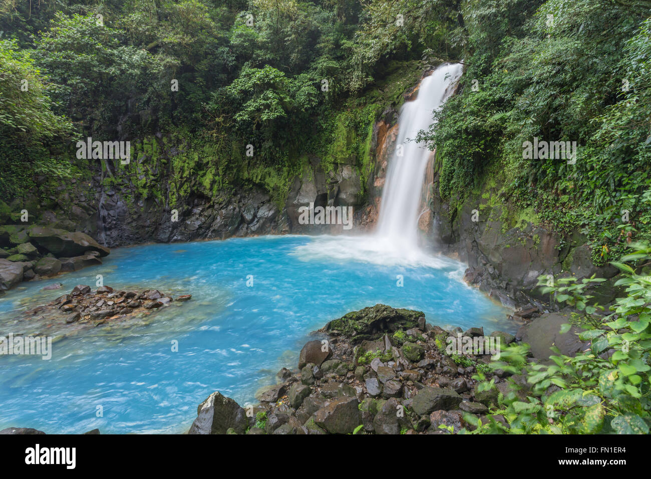 Waterfalls landscape in Costa rica Stock Photo - Alamy
