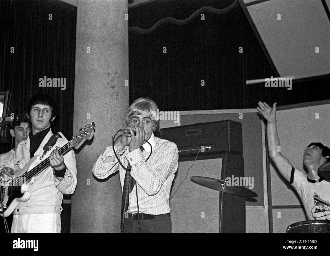 "The Who" (Roger Daltrey, John Entwistle and Keith Moon) performing at ...