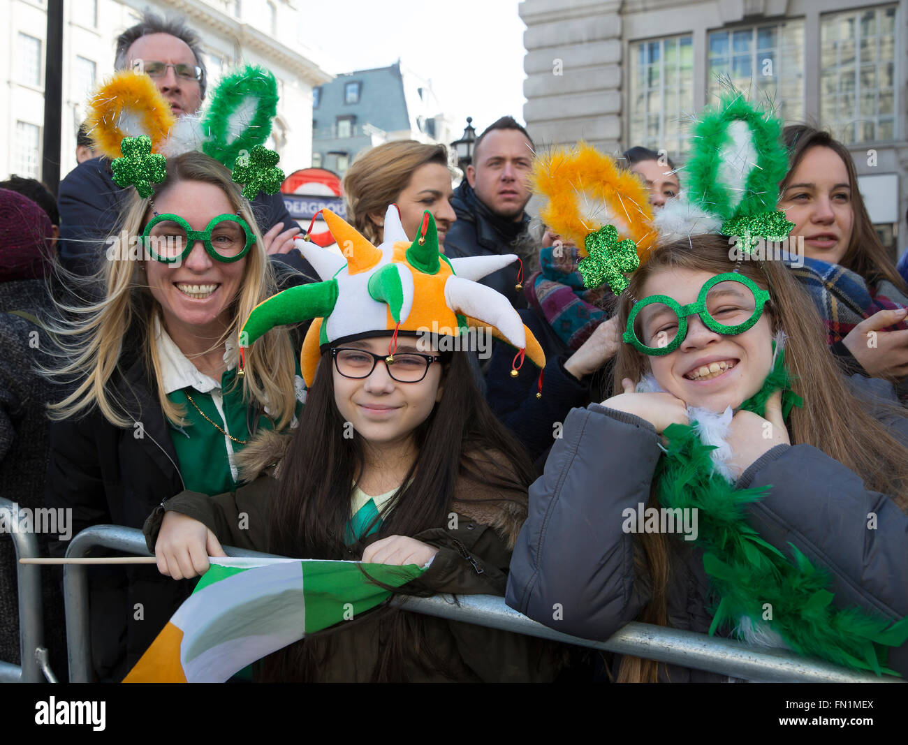 London,UK,13th March 2016,Crowds enjoy London's St Patrick’s Day Parade ...