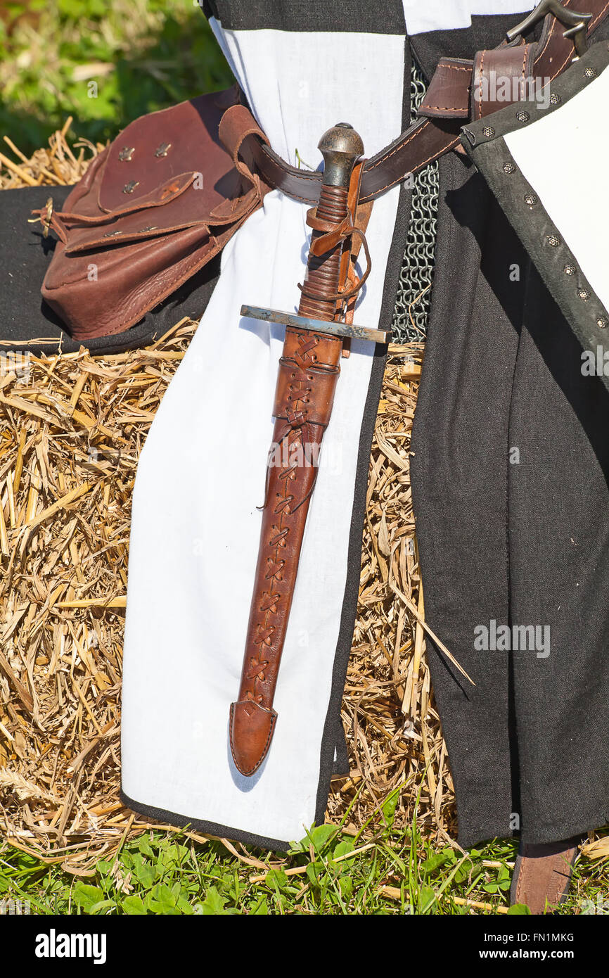 Knight armor on display during tournament reconstruction Stock Photo ...