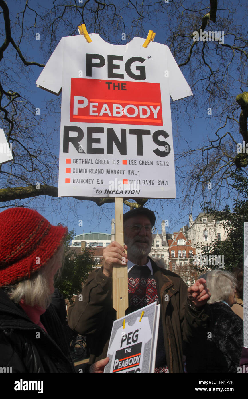 London, UK. 13 March 2016.Thousands of protesters assembled at Lincoln ...