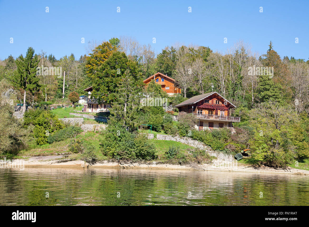 Natural rock formation rural water source france hi-res stock ...