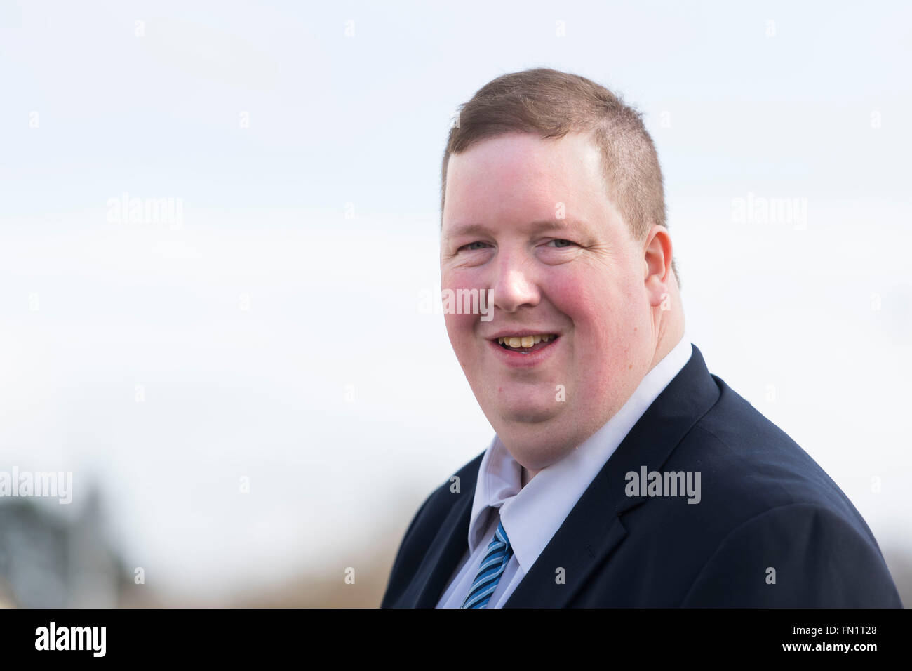 Adrian Robson Councillor for Cardiff North in South Wales Stock Photo ...